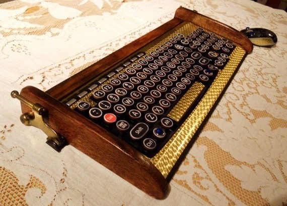 Keyboard Mouse Combo - Antique Looking Victorian Styling - Steampunk ...