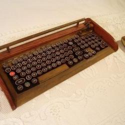 Antique Looking Computer Keyboard - Mouse With Victorian Styling ...