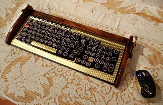 Keyboard Mouse Combo - Antique Looking Victorian Styling - Steampunk ...