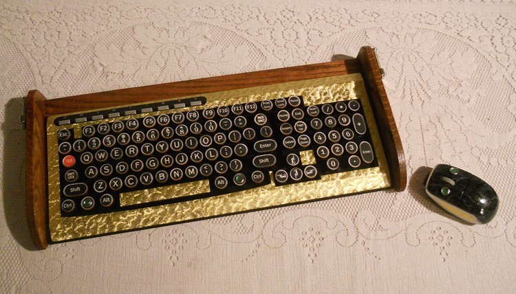 Keyboard Mouse Combo - Antique Looking Victorian Styling - Steampunk ...